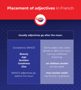 Understanding adjective placement in French