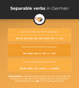 Making sense of German separable verbs: a guide for learners