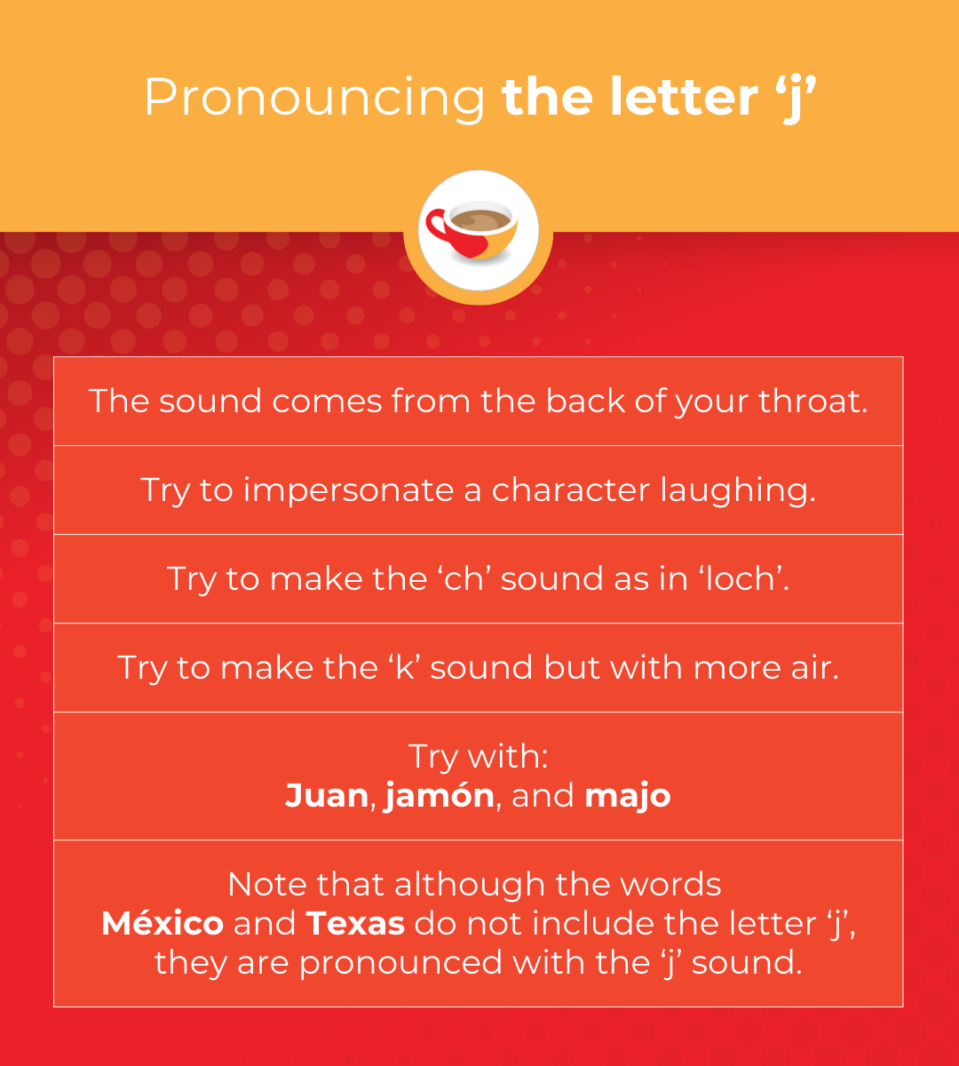 How to pronounce the letter J in Spanish